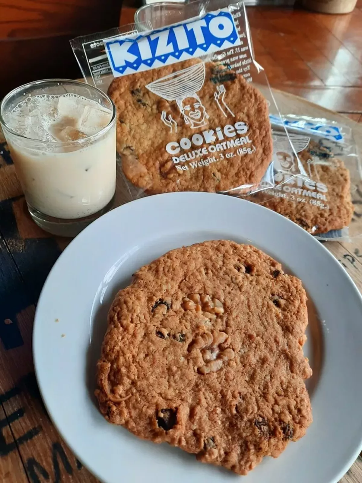 Bourbons Bistro eggnog and Kizito's oatmeal cookies